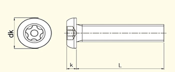5 Lobe Pin Button Security Screws | Fastenright Ltd