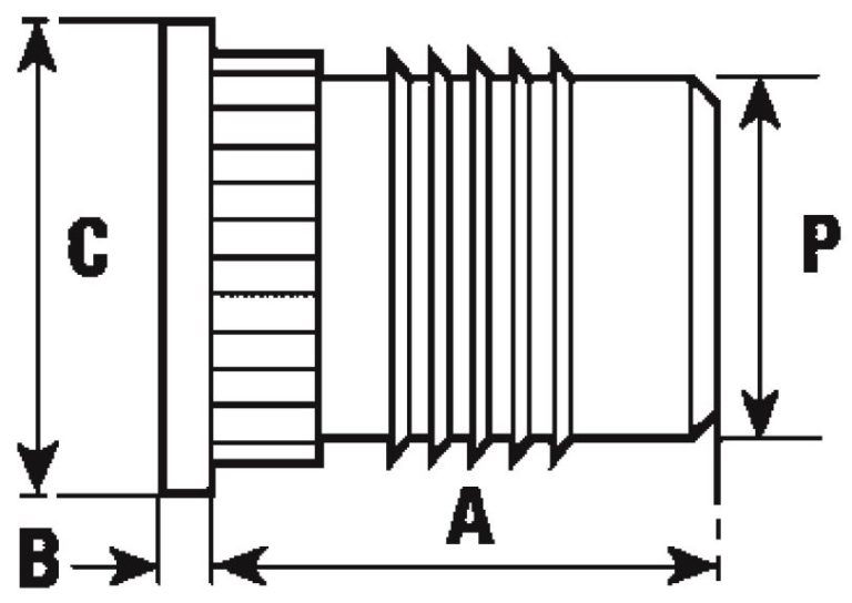 Press-In Headed Brass Insert for Plastic | Fastenright