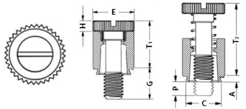 Slotted Spring-Loaded Self Clinch Captive Panel Fasteners | Fastenright