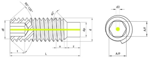 Vented Socket Set Screw Dog Point | Fastenright Ltd