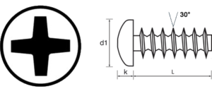 Phillips Pan Head Thread Forming Screw for Plastic | Fastenright Ltd