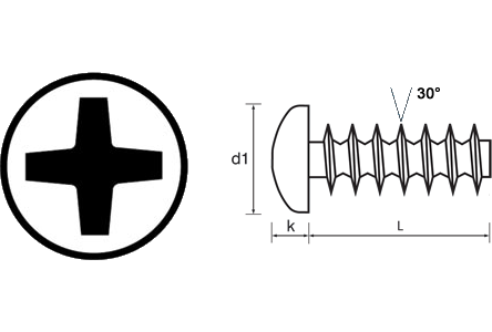 Phillips Pan Head Thread Forming Screw for Plastic | Fastenright Ltd