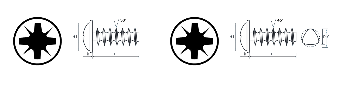 Pozi Flange Head Thread Forming Screw for Plastic | Fastenright Ltd